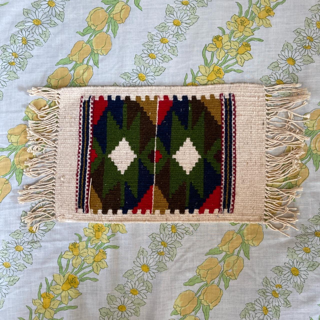 VINTAGE YUGOSLAVIAN DALMATION KILIM MAT True... - Depop