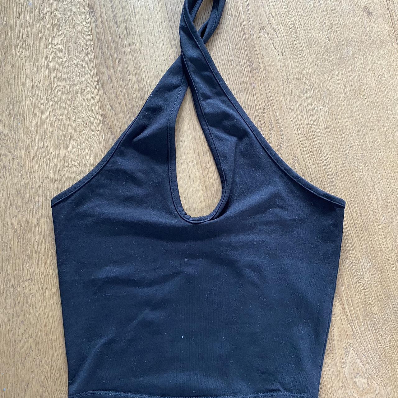 Black cross over halter neck Very flattering, only... - Depop