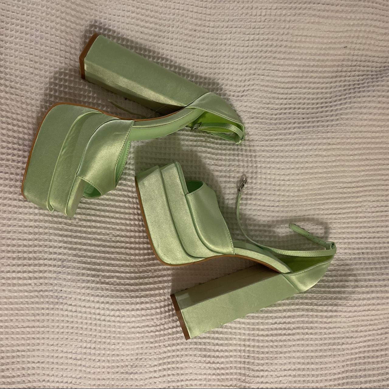 pretty little thing chunky platform heels spotless... - Depop