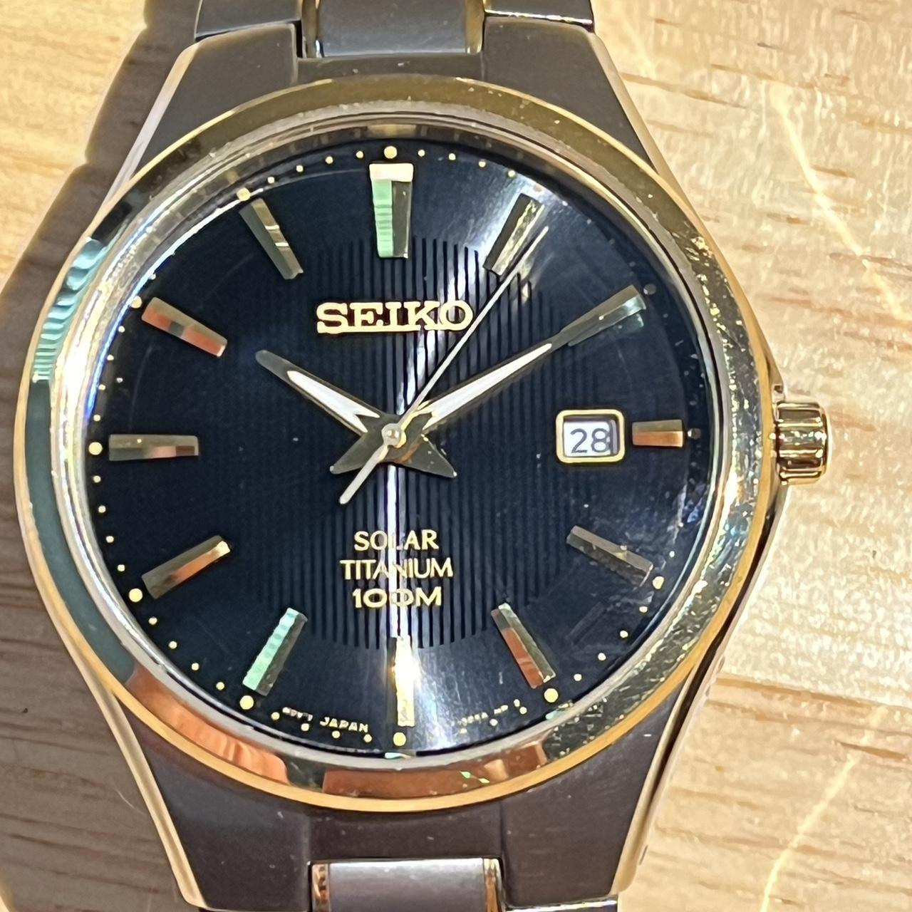 Seiko Solar Watch. 100m water resistance and... - Depop