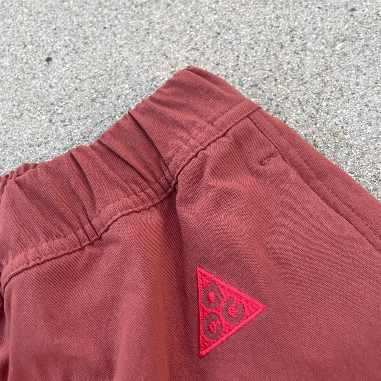 Nike ACG Men’s Outdoor Hiking Cargo Shorts Dark Rust... | Depop