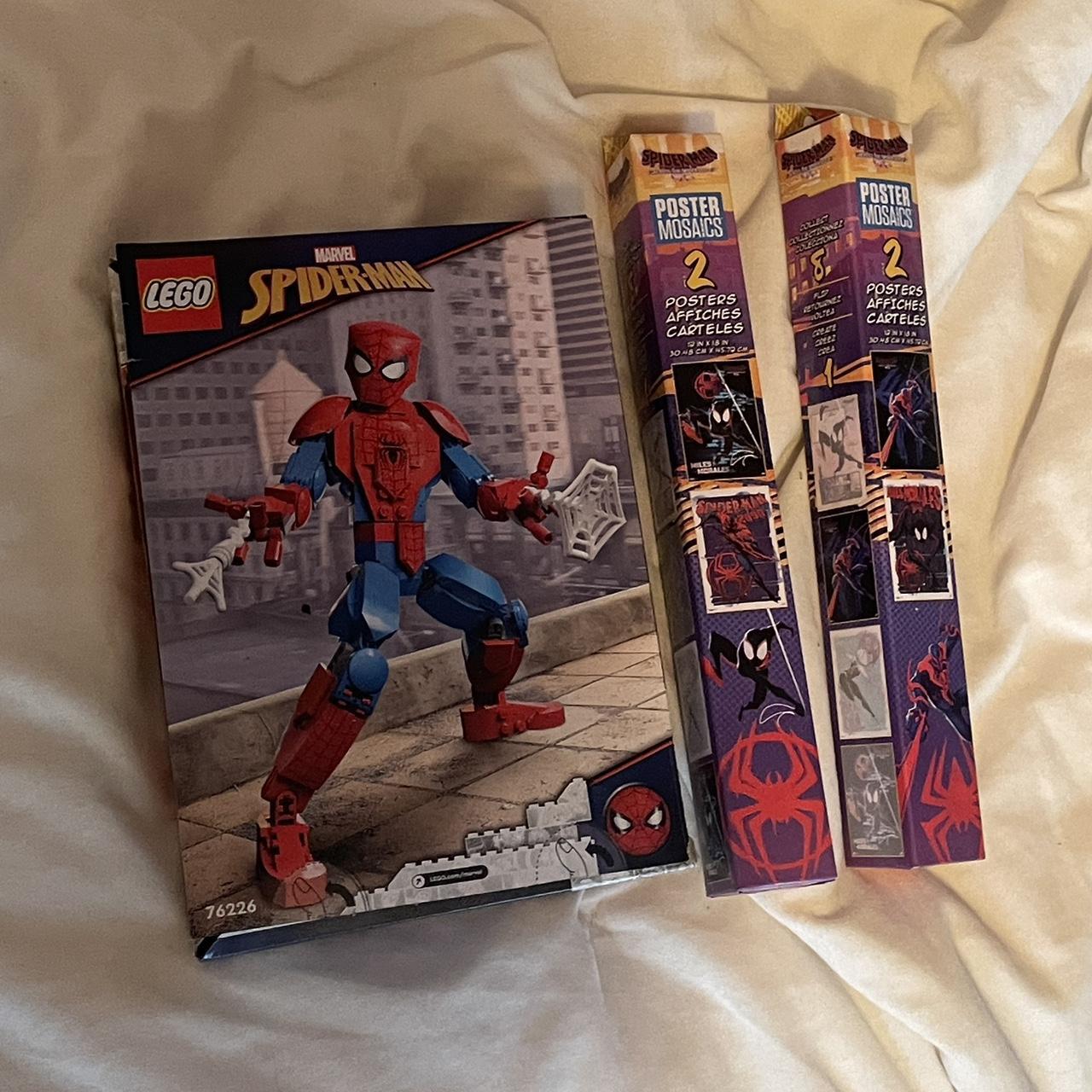 MARVEL SPIDERMAN LEGO SET AND 4 POSTERS Lego set... - Depop