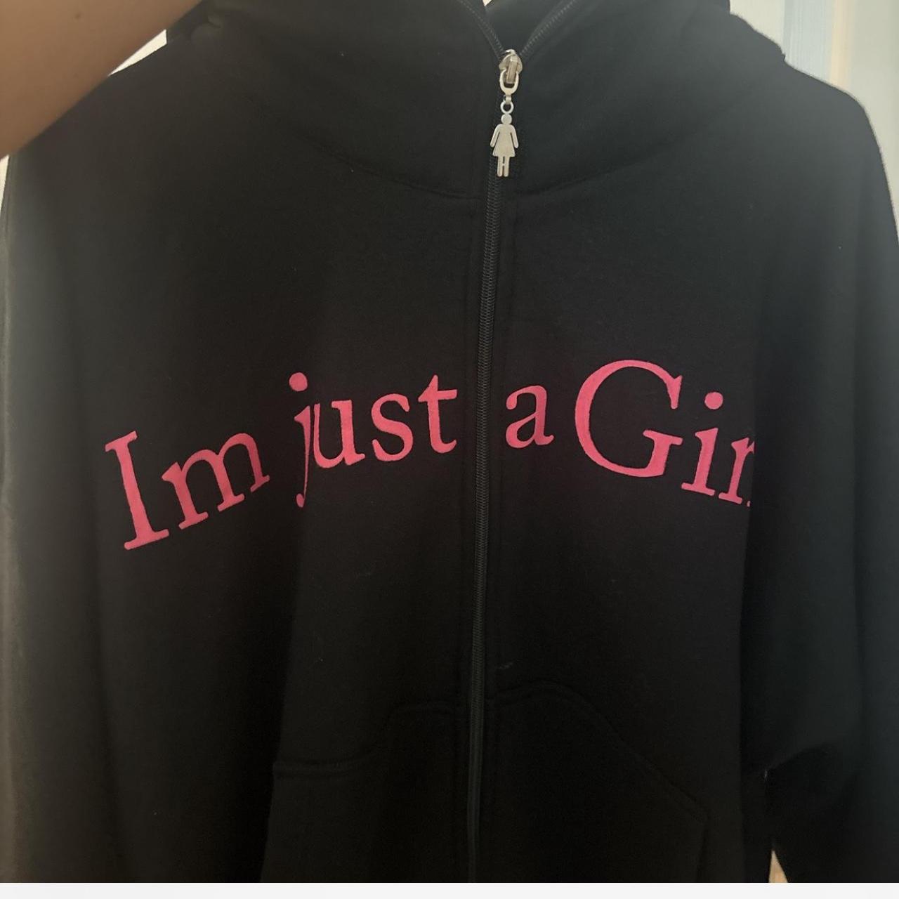 Theyh8us im just a girl hoodie in pink. Same one... | Depop