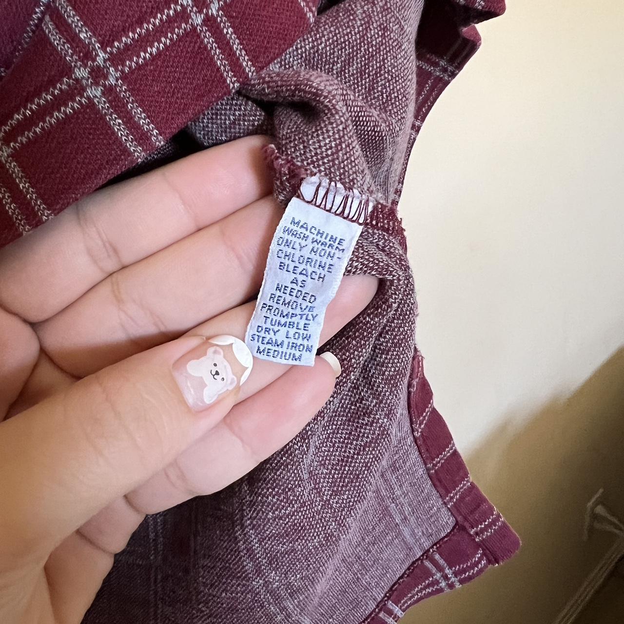 vintage ralph lauren red plaid polo shirt... - Depop