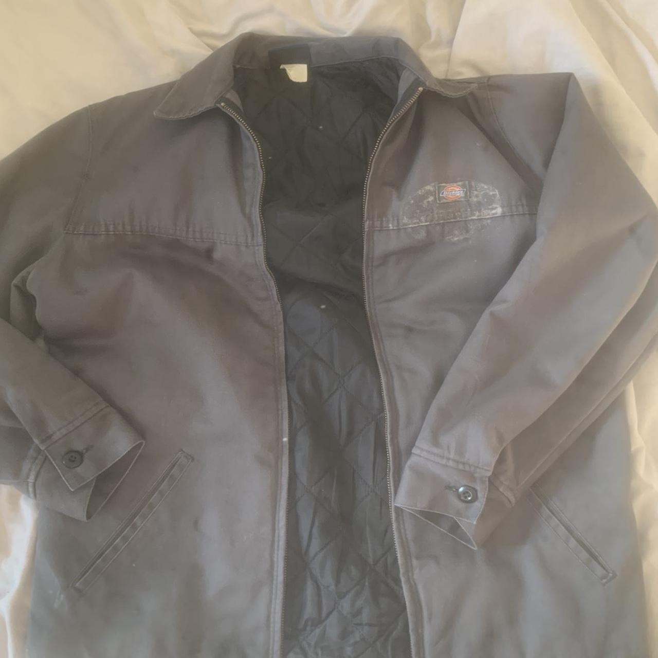 Dickies jacket vintage, grey, size M, but fits... - Depop
