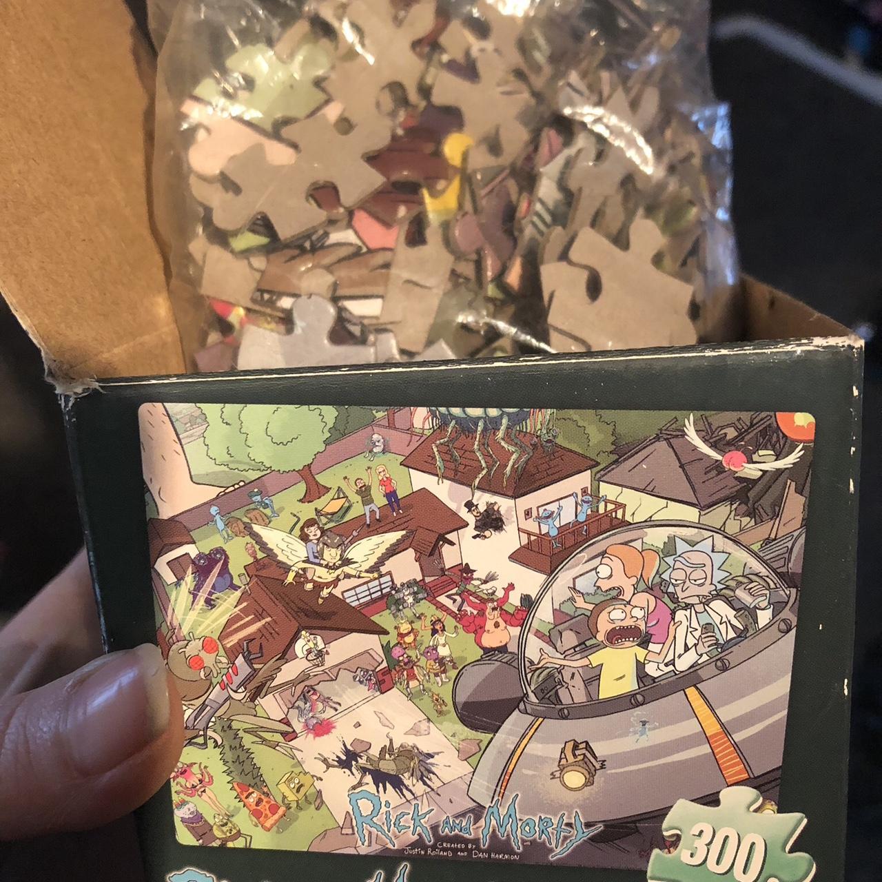 Rick and Morty Jigsaw Puzzle 300 piece, 11x14... - Depop