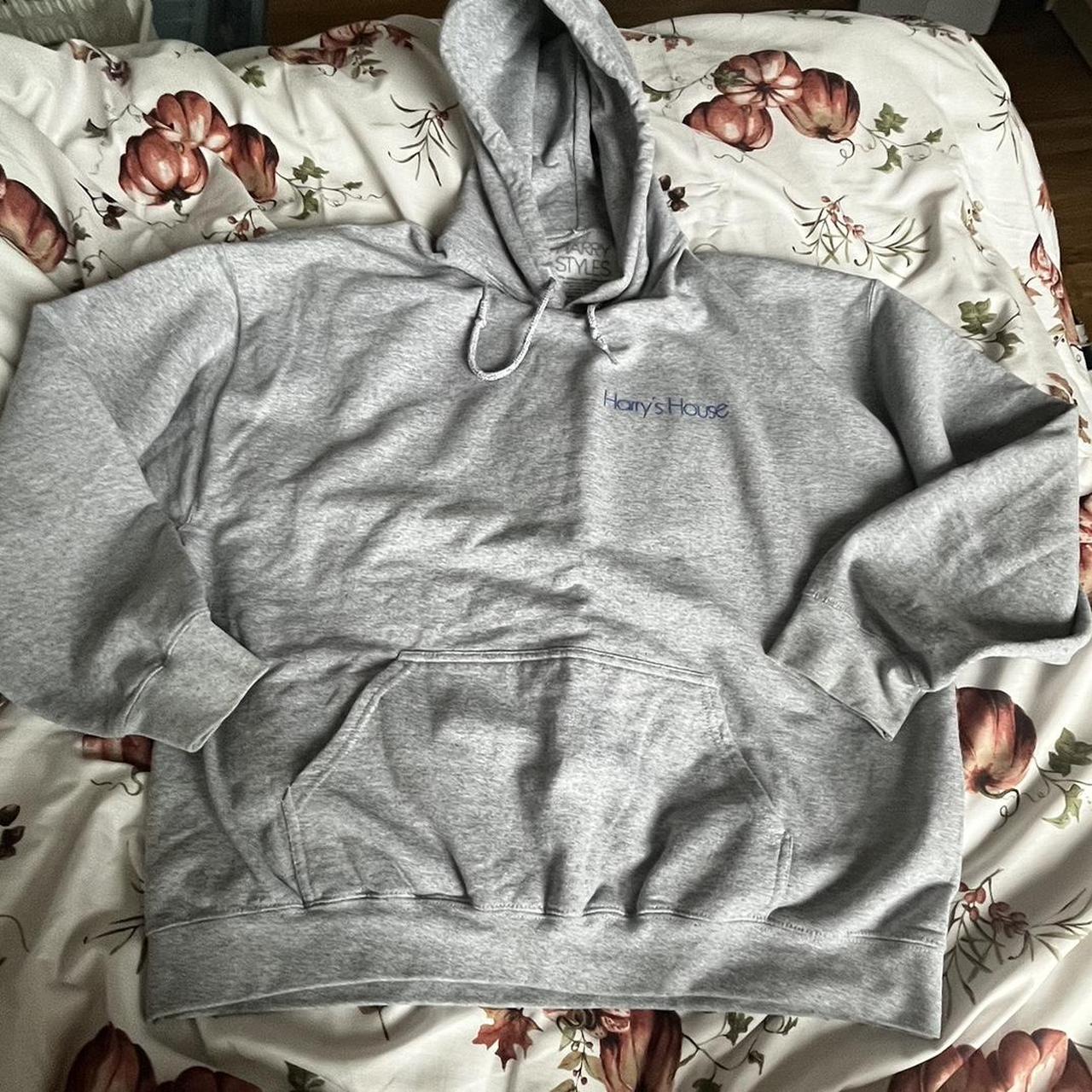 Harry Styles Grey Hoodie Official Merchandise Love... - Depop