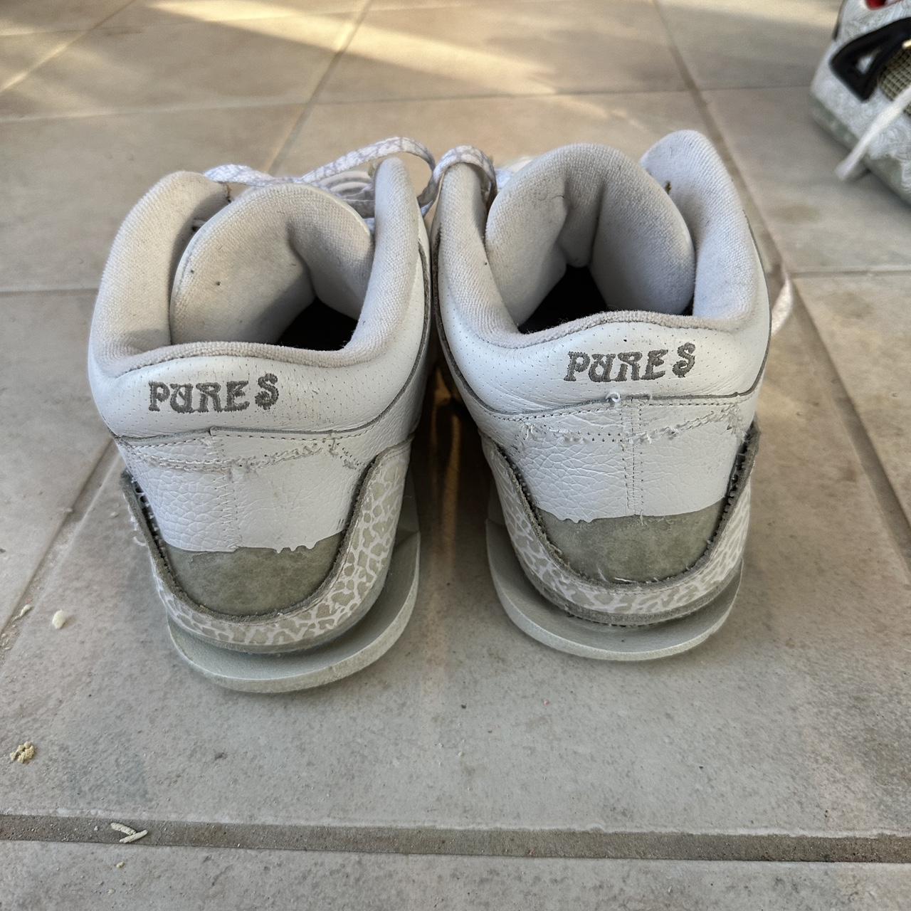 2007 Jordan 3 Pure Moneys. Sz 12. Midsoles and tabs... - Depop