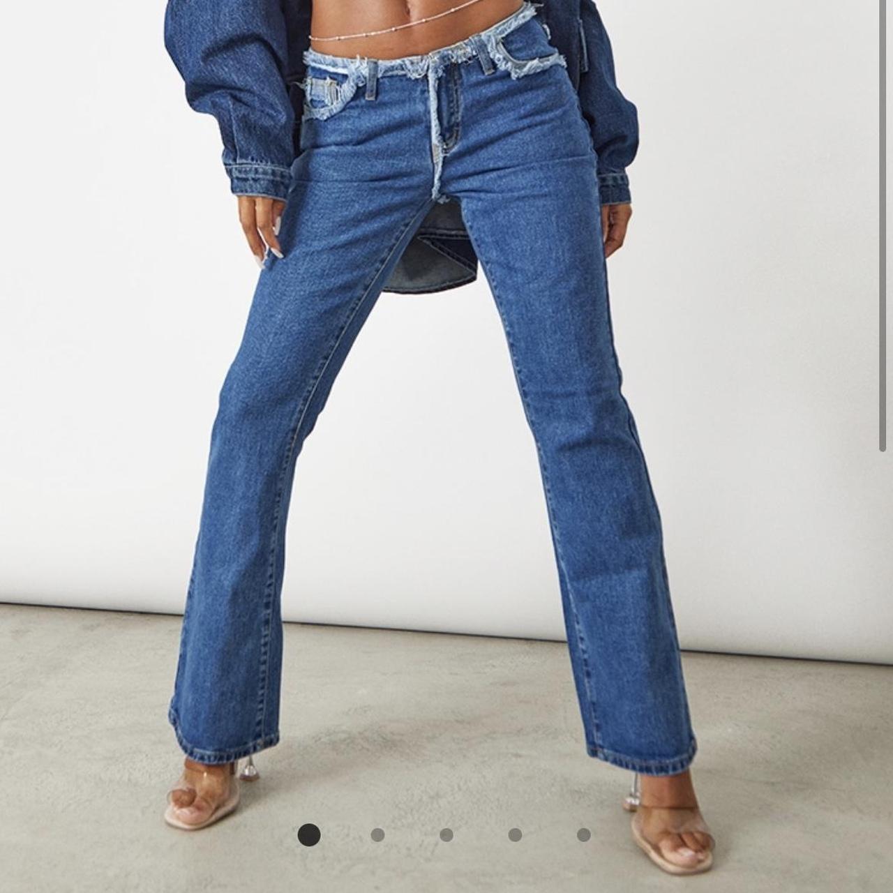 Plt denim flare low rise jeans SOLD OUT ONLINE... - Depop