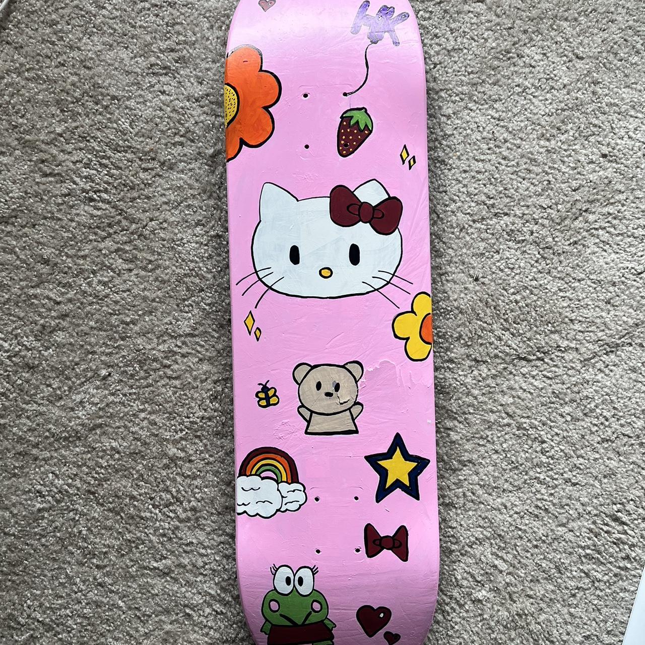 Hello Kitty Skate Deck painted by me! Moving in a... - Depop