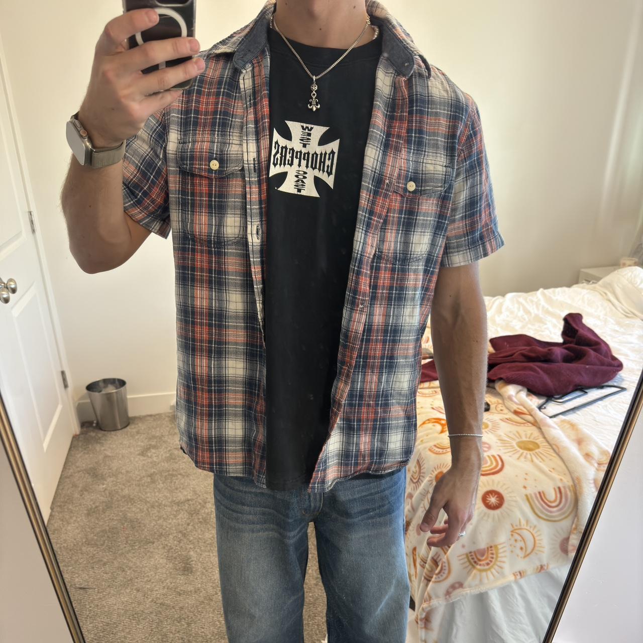 Vintage boxy flannel Perfect piece for fall Fits... - Depop