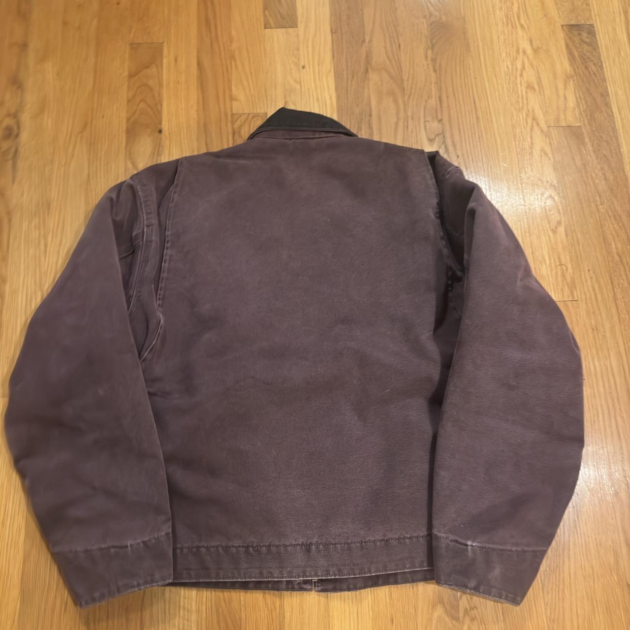 Vintage Carhartt Detroit jacket j43 BRG... - Depop