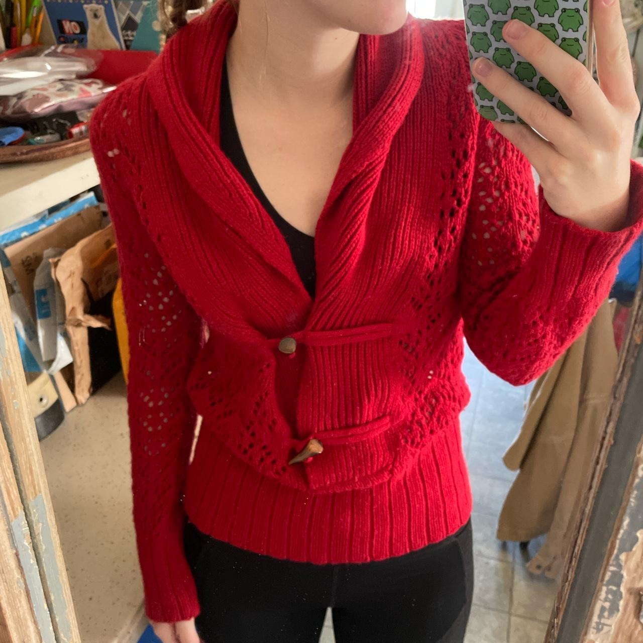 Vintage old navy red sweater! This is in a size... - Depop