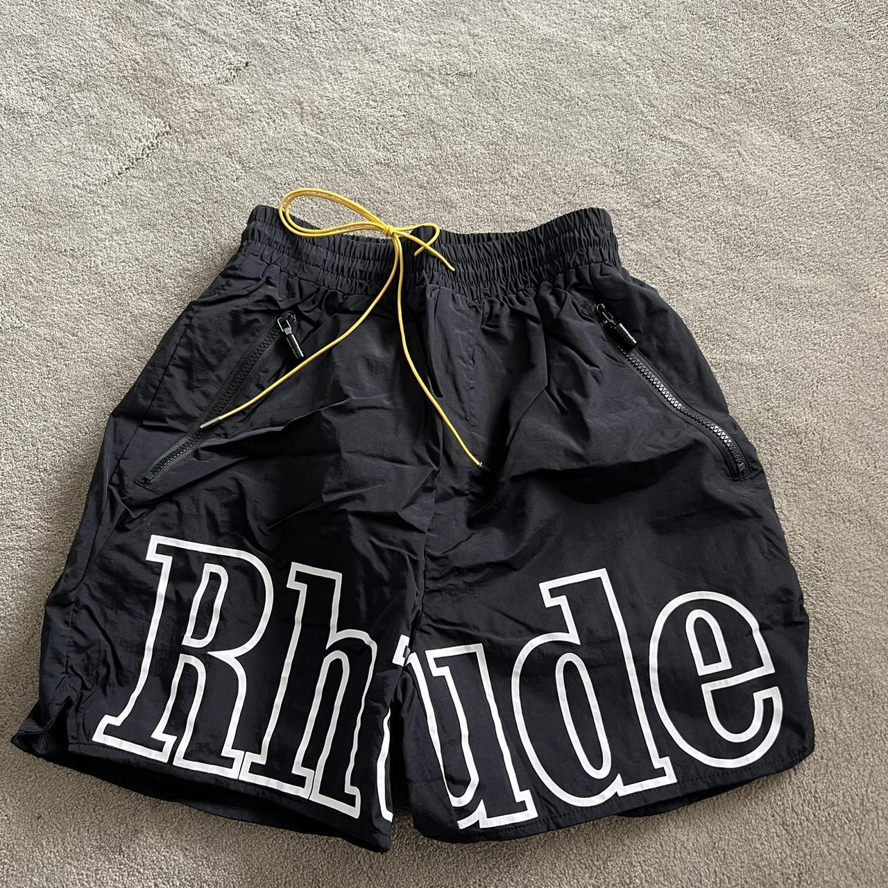 Rhude shorts Black Size medium Brand new with tags - Depop