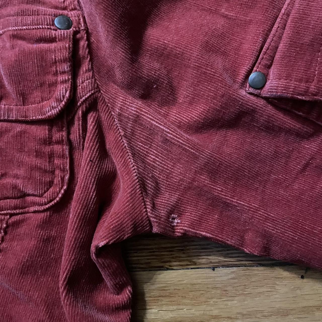 vintage 90s/y2k miss lili cropped corduroy jacket... - Depop