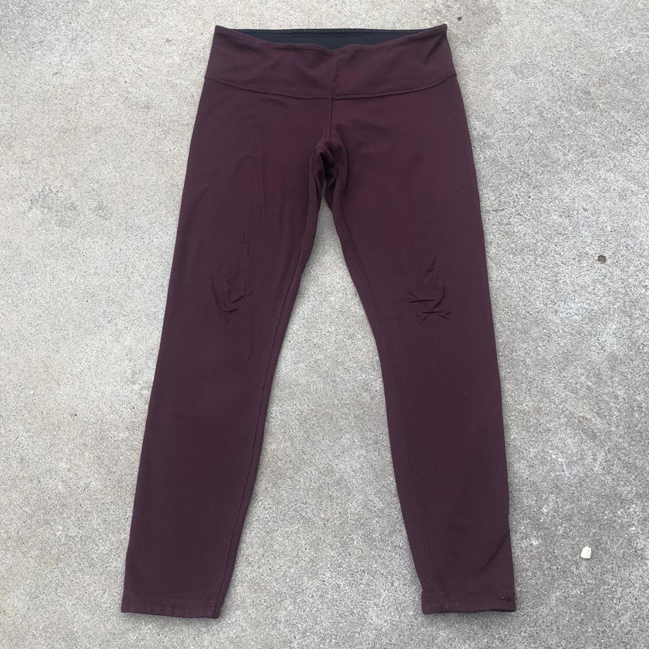 Red Lulu Lemon Leggings Size Womens 8 🌟 Classic Depop