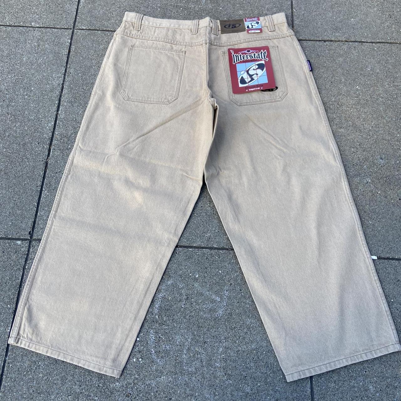 Deadstock 90s interstate wide leg skater pants size... - Depop