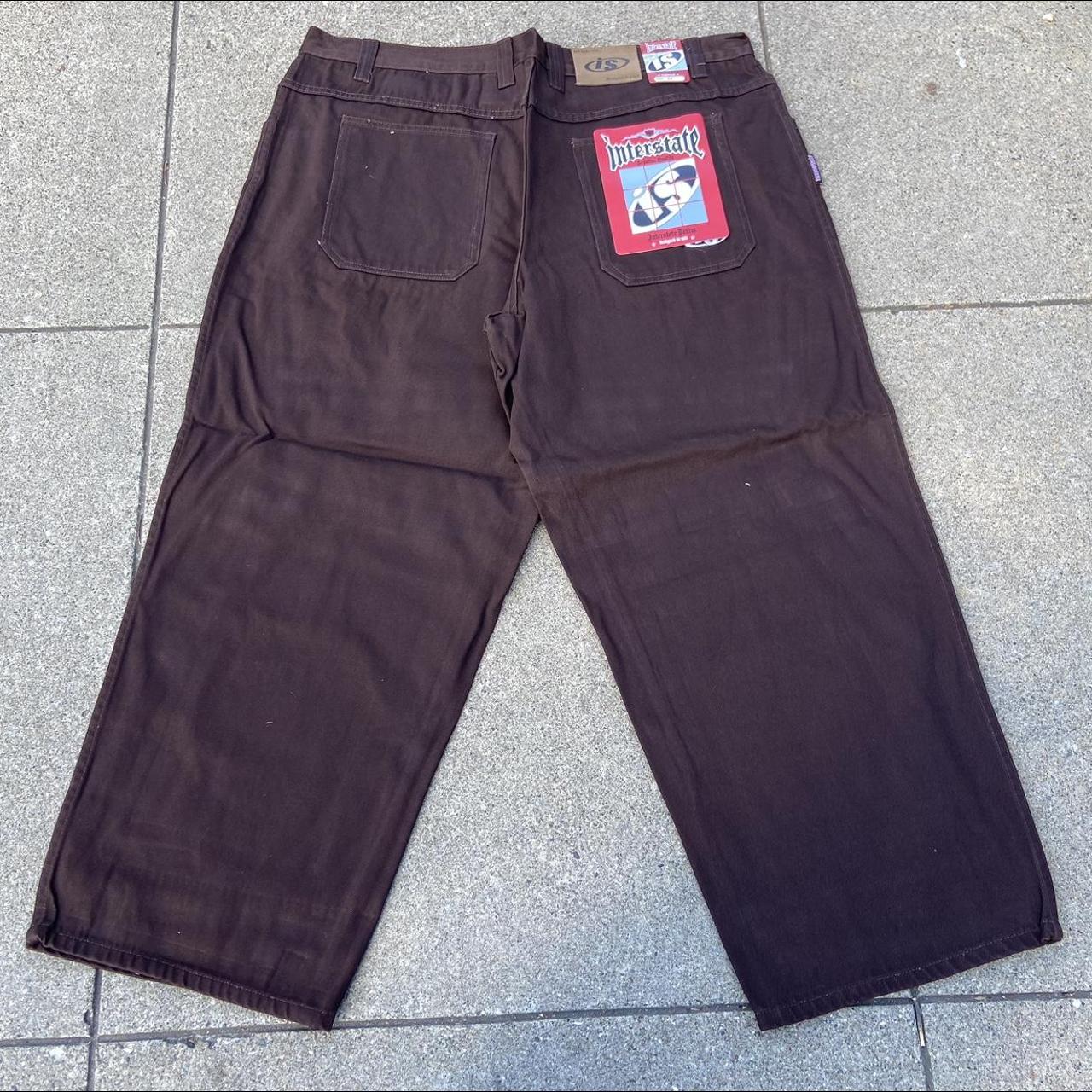 Deadstock 90s interstate wide leg skater pants size... - Depop