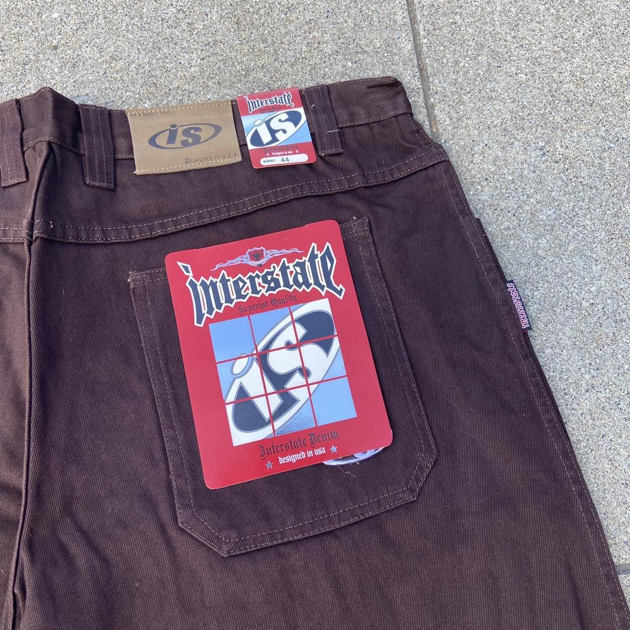 Deadstock 90s interstate wide leg skater pants size... - Depop