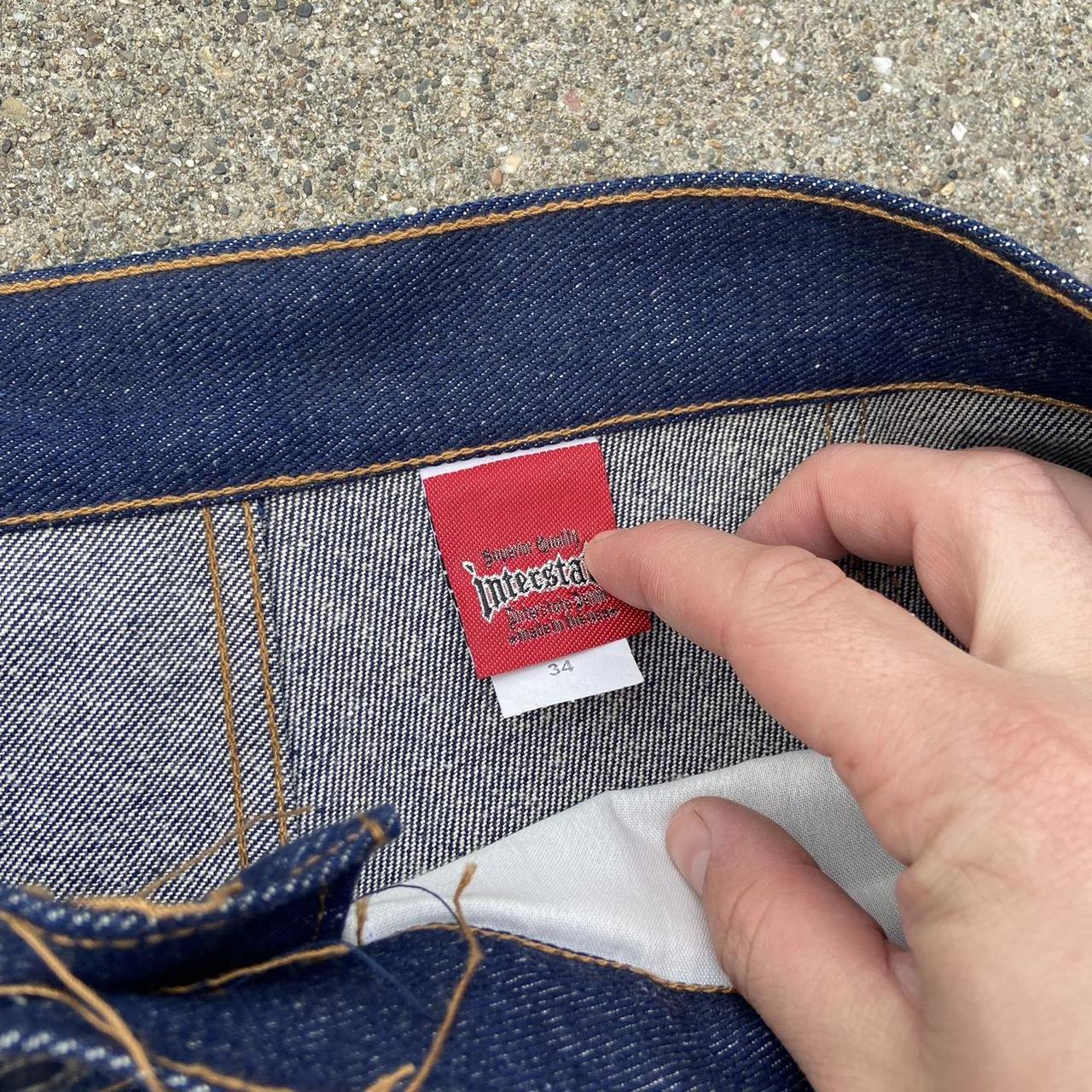 Deadstock 90s interstate baggy jeans size 34 X 32... - Depop