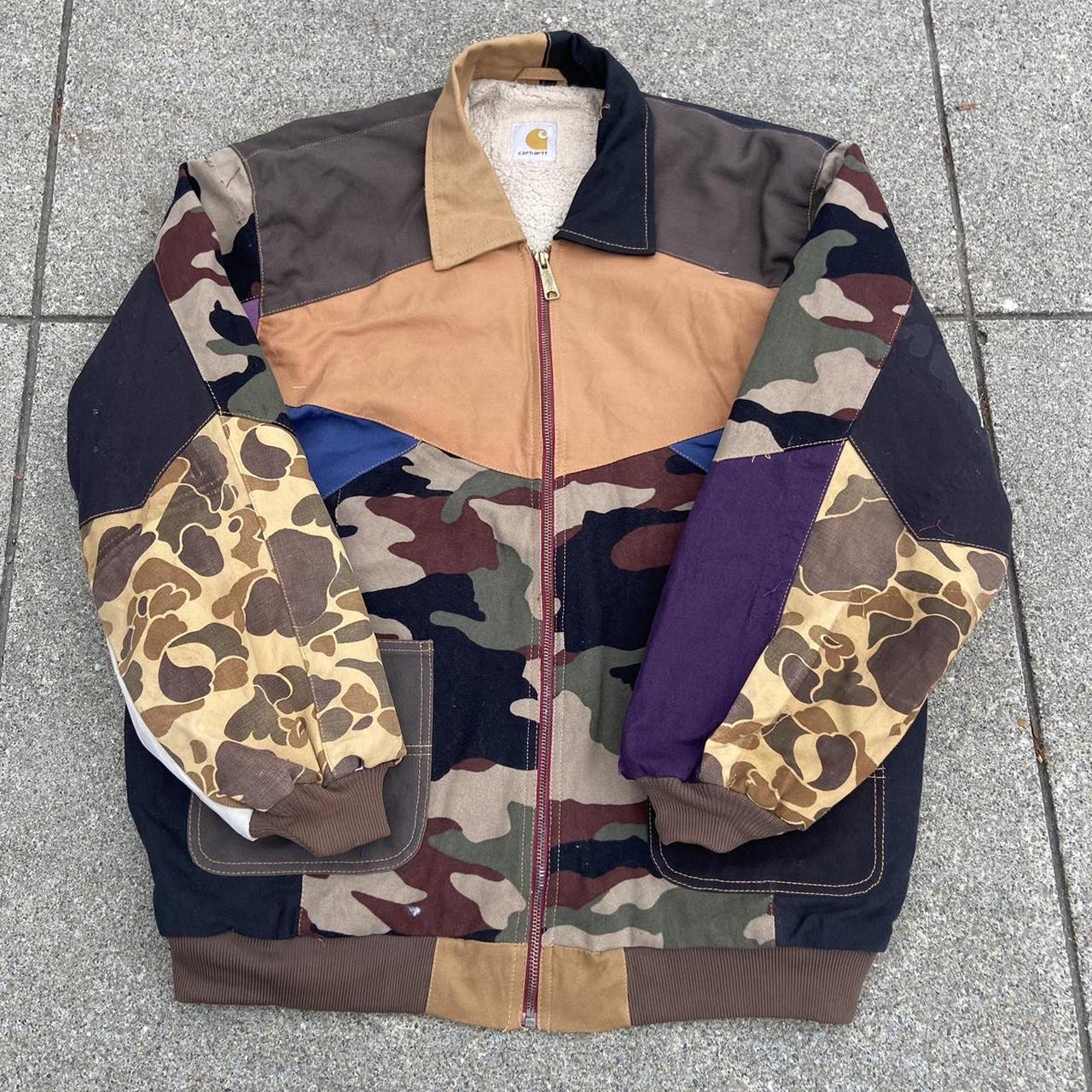 Carhartt Detroit reworked jacket size men’s large 🌀... - Depop