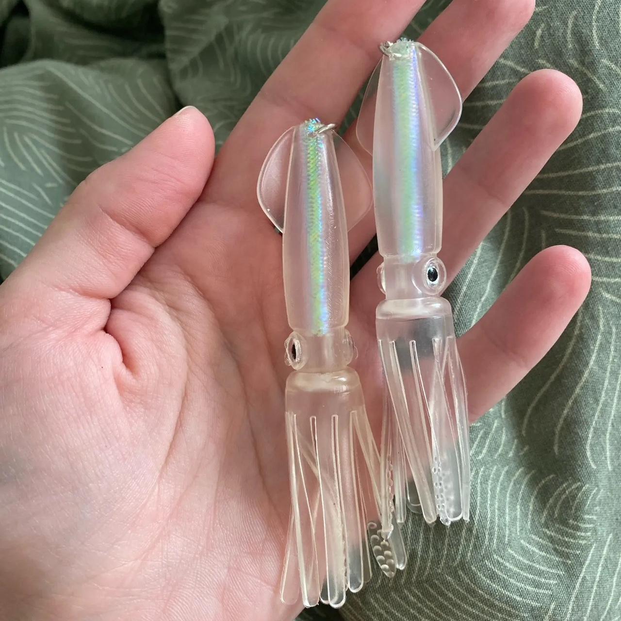 shiny squid earrings • brand new! free shipping •... - Depop