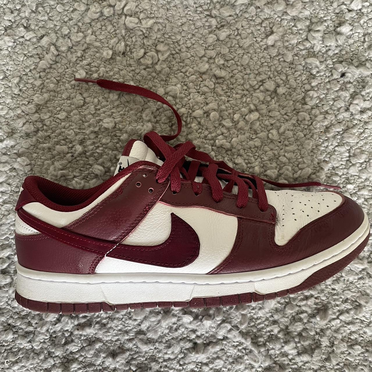 Hardly worn red burgundy dunks. Great condition,... - Depop