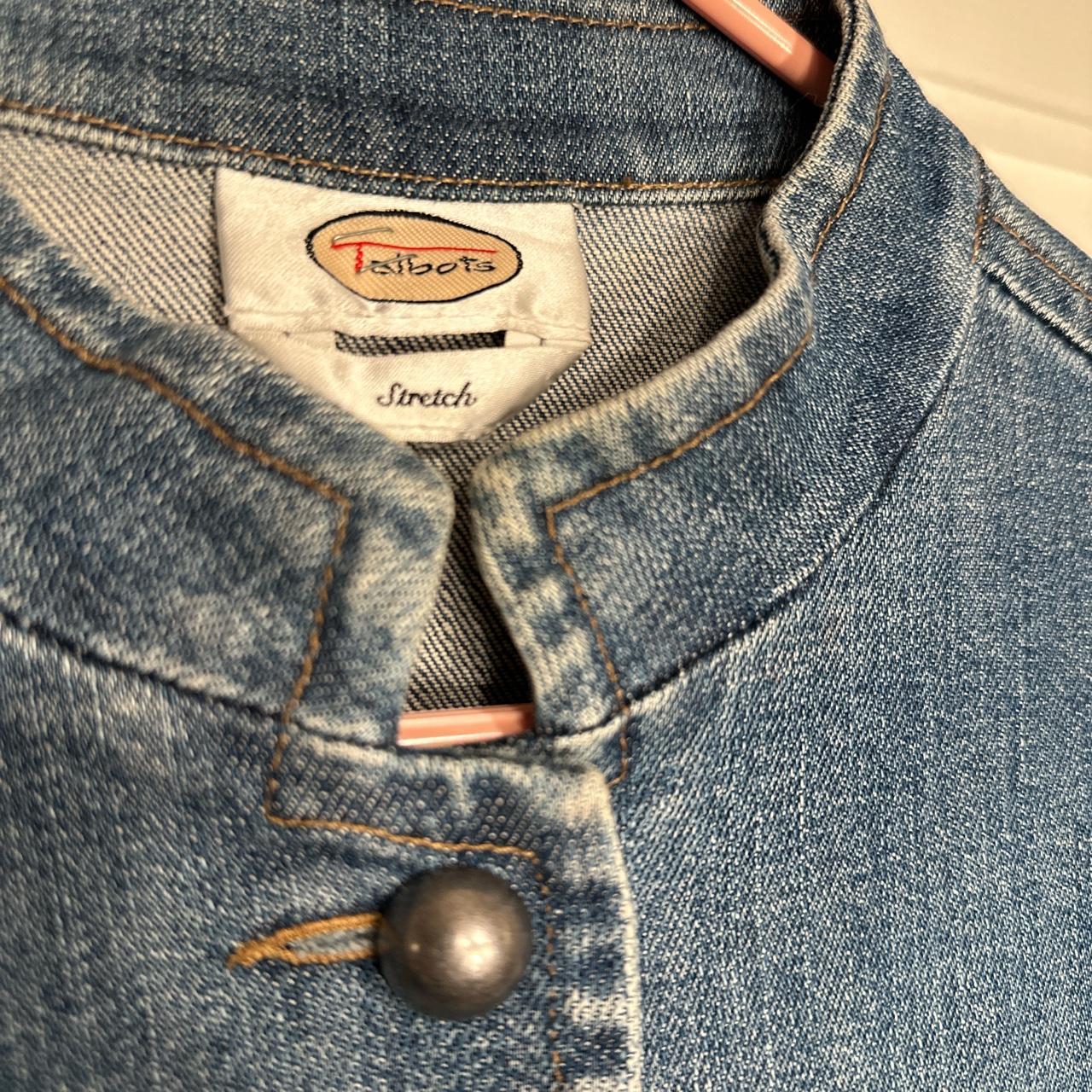 Vintage Talbots Denim Jacket -Size Large -Very cool... - Depop