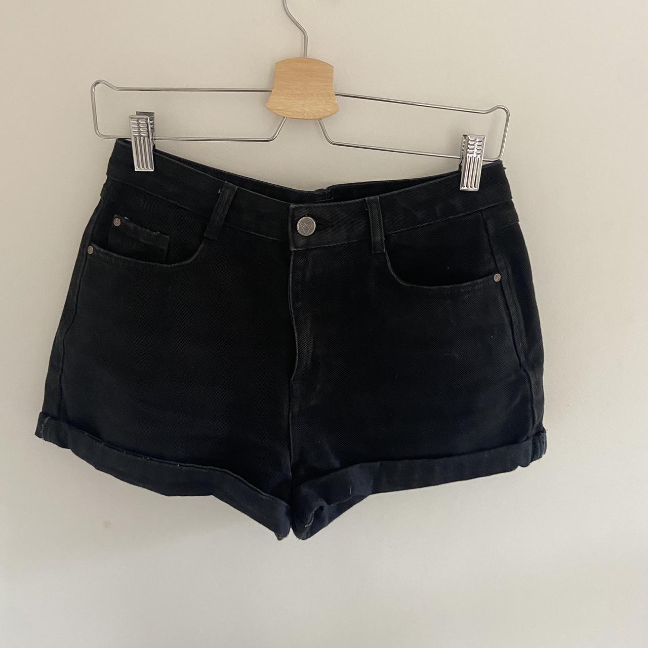 Black missguided denim shorts - Depop