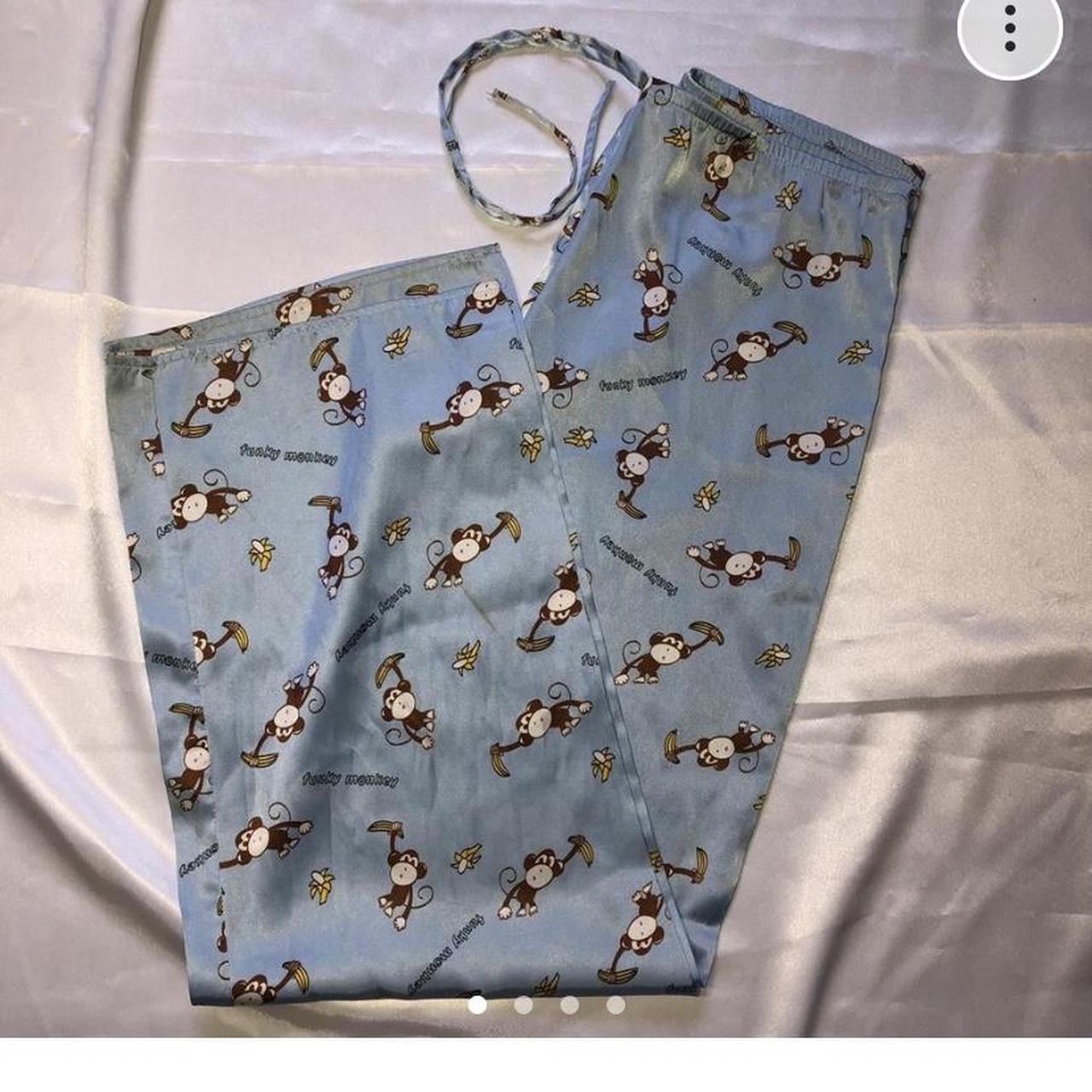 Silky funky monkey pj pants A couple marks at bottom... - Depop