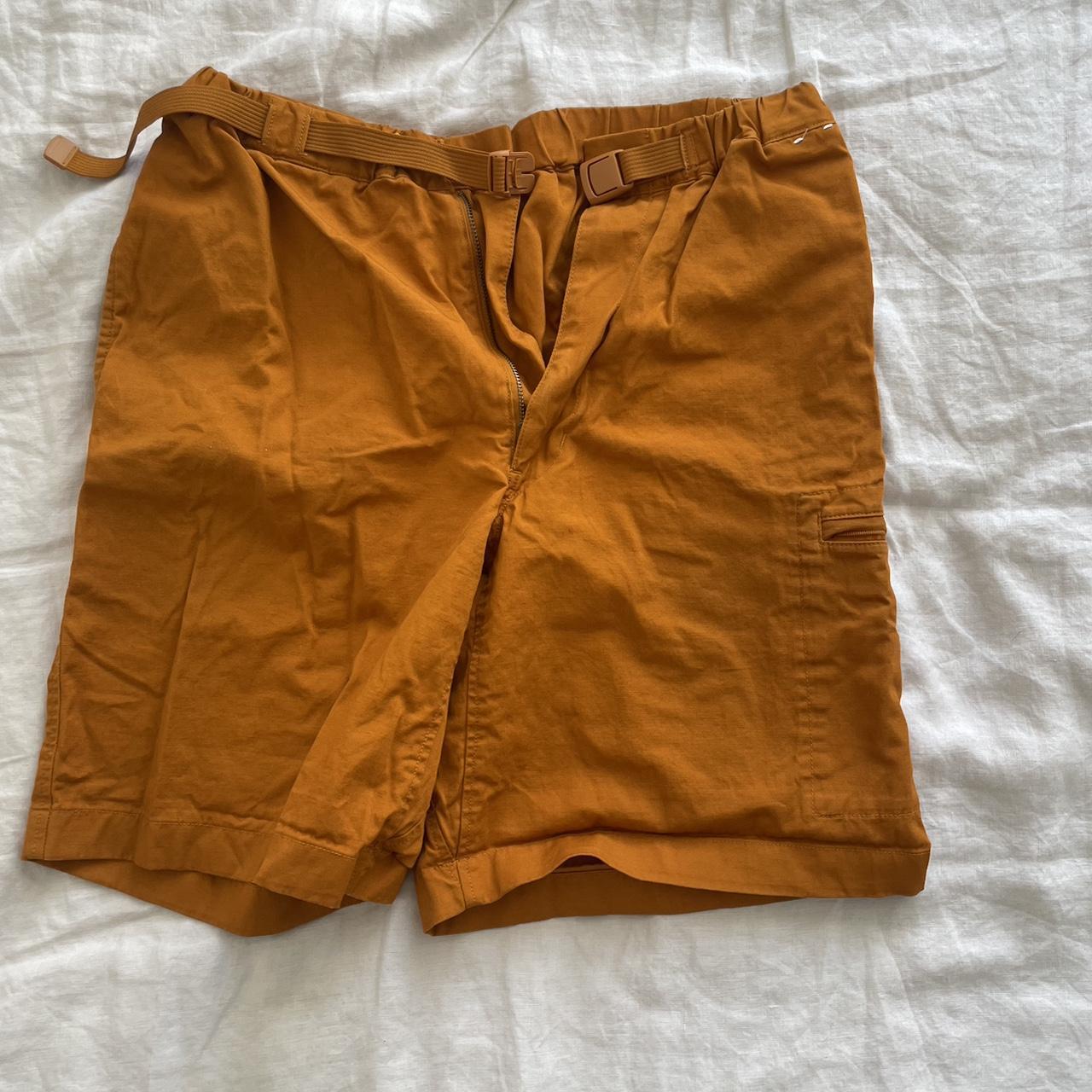 Uniqlo burnt orange shorts men’s 27-30 waist. Never... - Depop