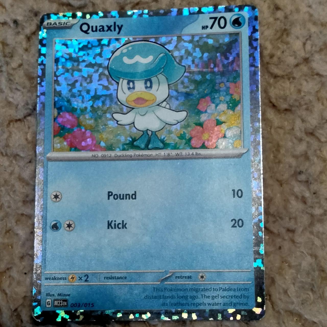 Pokémon+McDonald's TCG Quaxly card, Perfect... - Depop