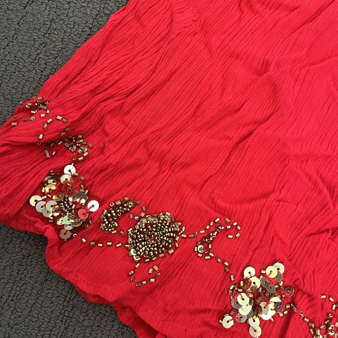 Her Pony The Label red skirt - no tag but I’m a... - Depop