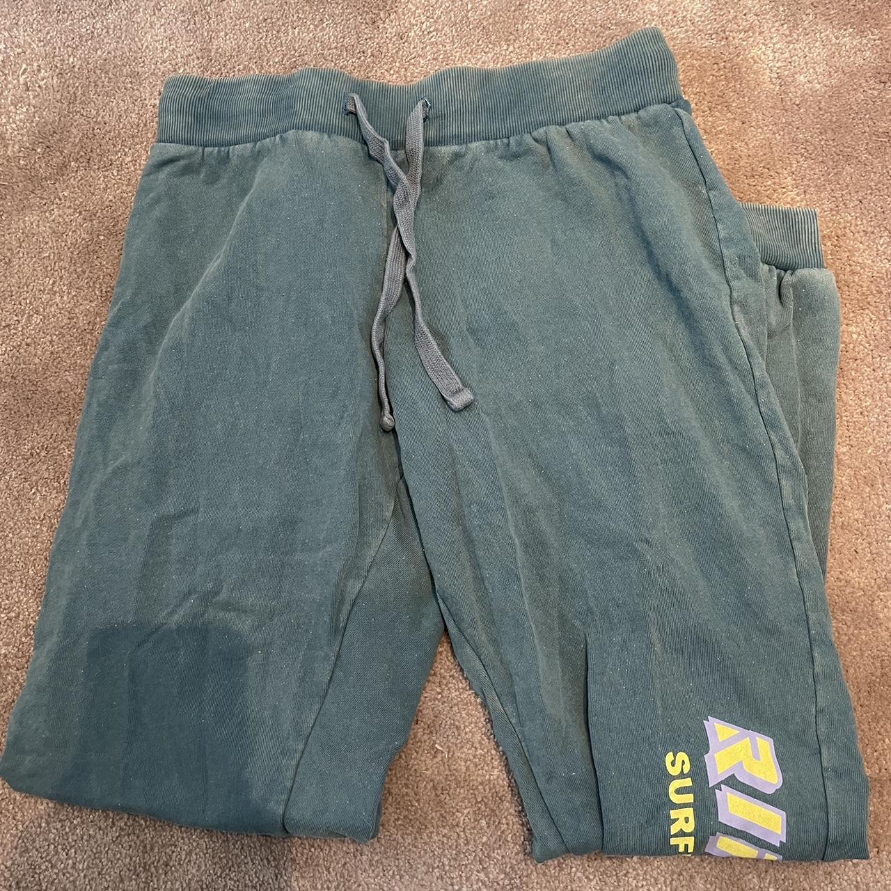 Rip curl dark aqua graphic tracksuit pants. Selling... - Depop