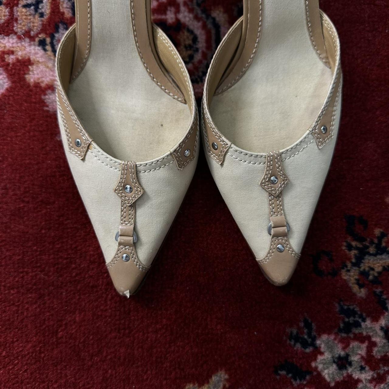 vintage BURBERRY MULES - size says 24, fits like a 37 - Depop