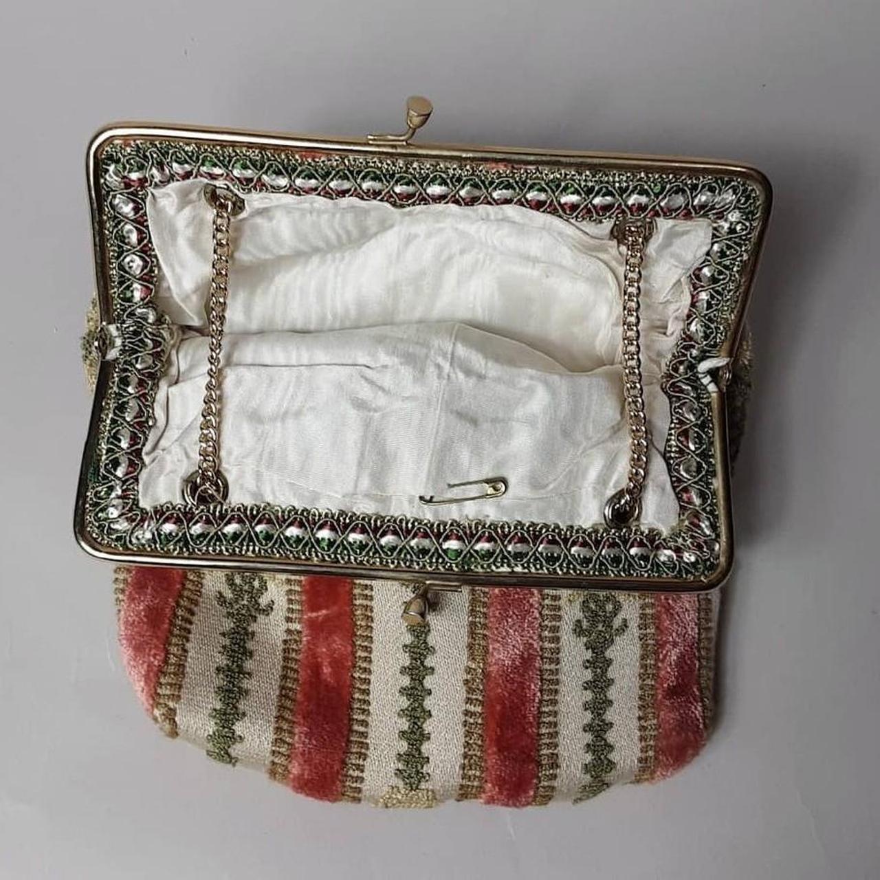 1960s vintage Regency purse Velvet tapestry with... - Depop