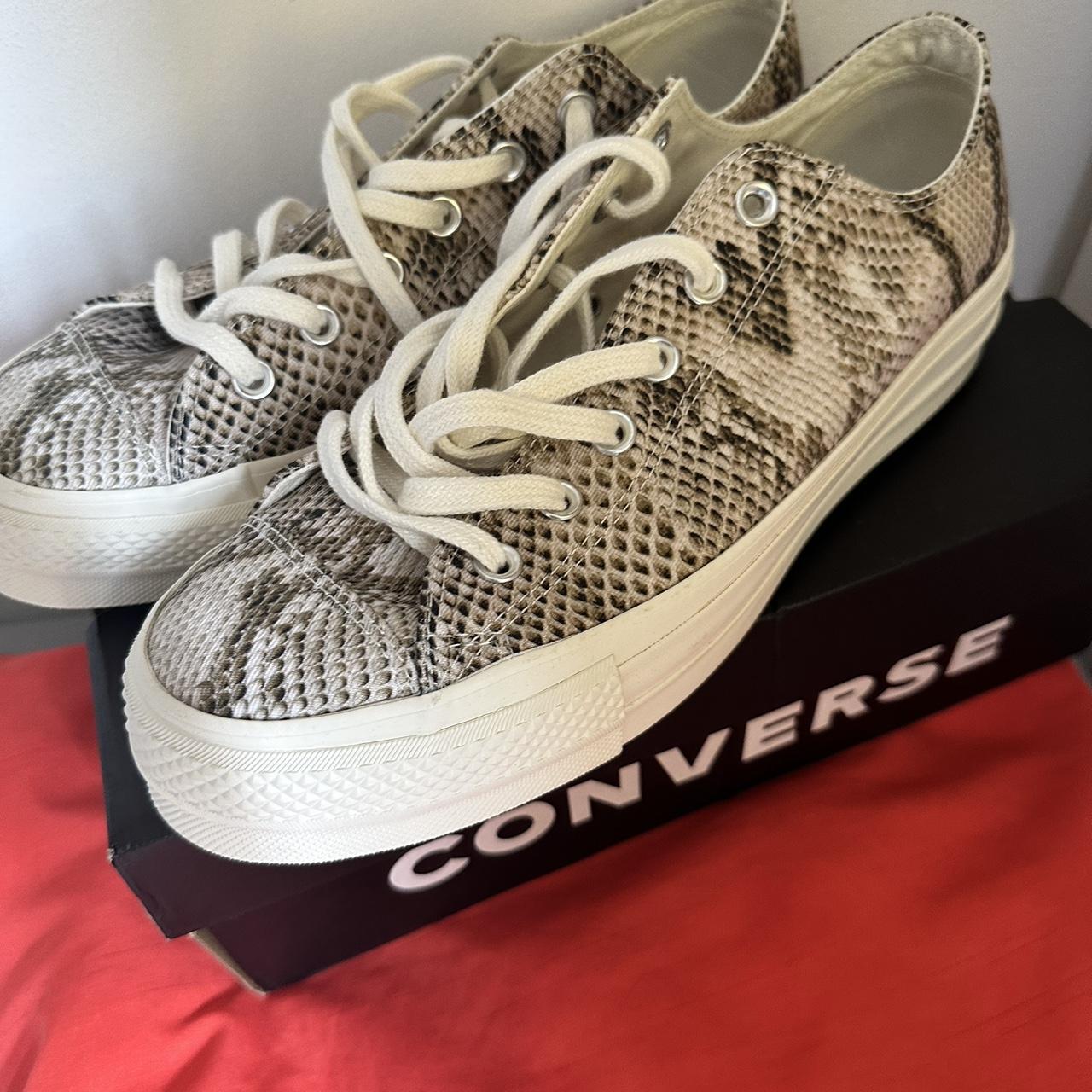 Converse Chuck Taylor All Star Lift Wild Snake Ox... - Depop