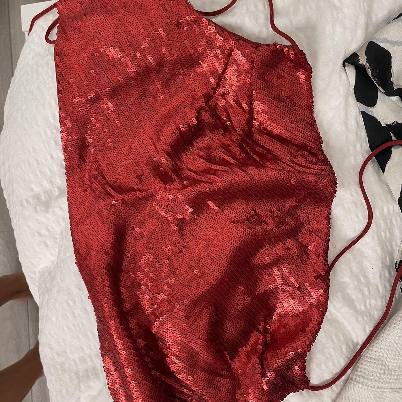 red zara backless top perfect for festival or even a... - Depop