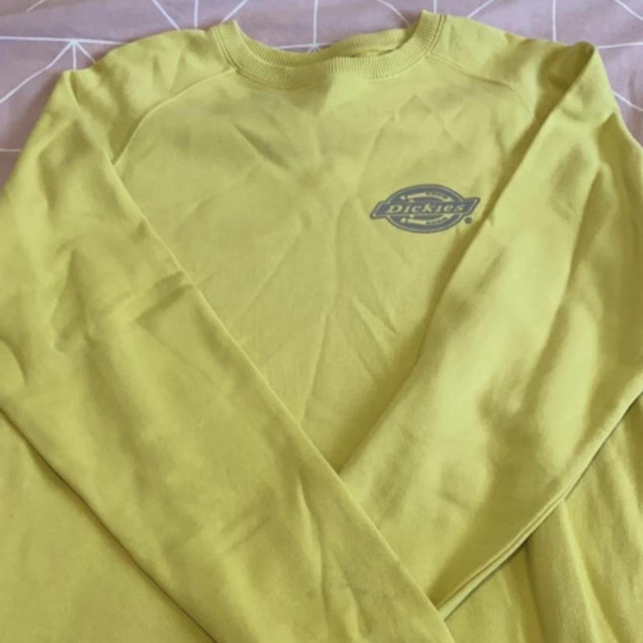 Yellow Dickies Sweatshirt - Been worn before but... - Depop