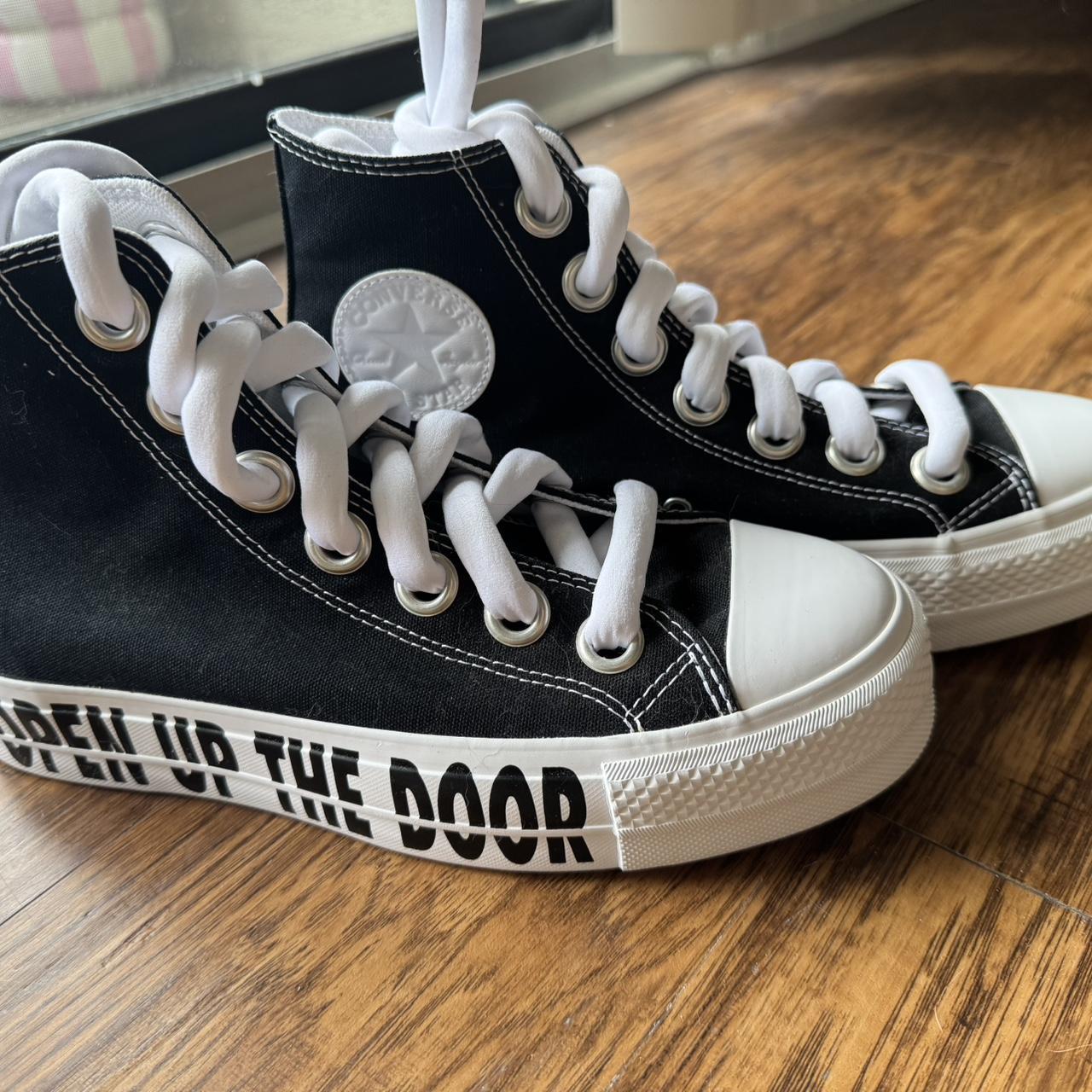 Billie Eilish x Converse Platform “Open up the door... | Depop