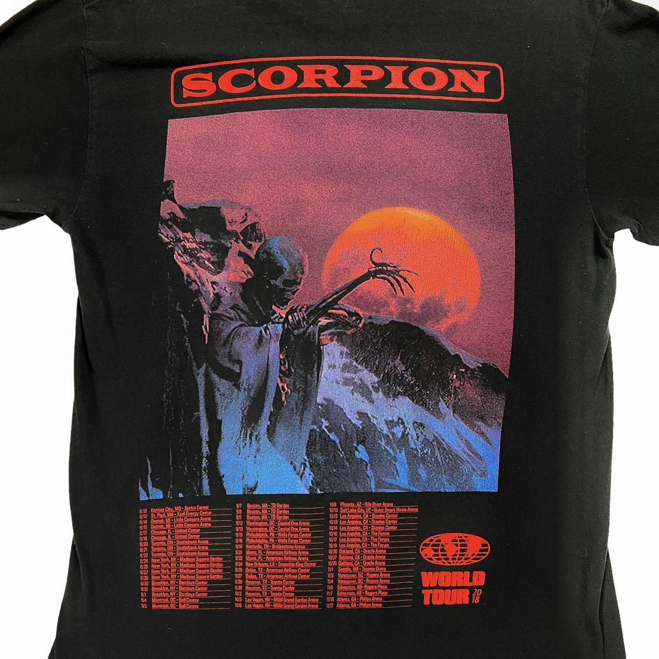 2018 Drake Scorpion Skeleton Tour T-Shirt Printed... - Depop