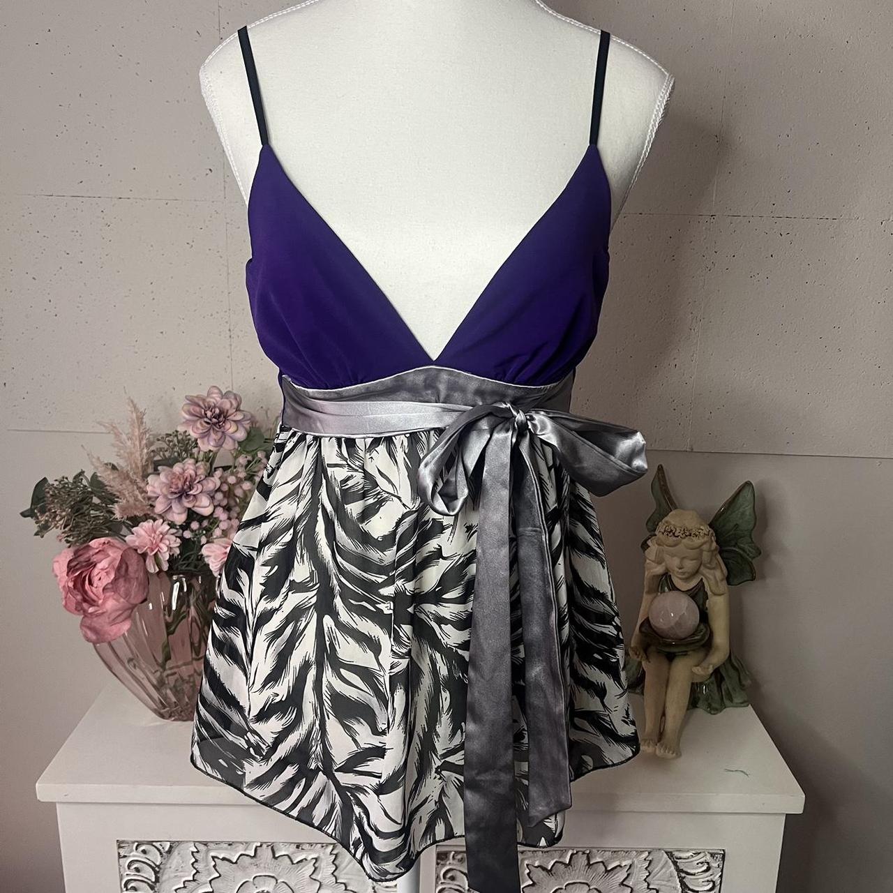 Stunning zebra & purple cami! - Size: Small - 10... - Depop