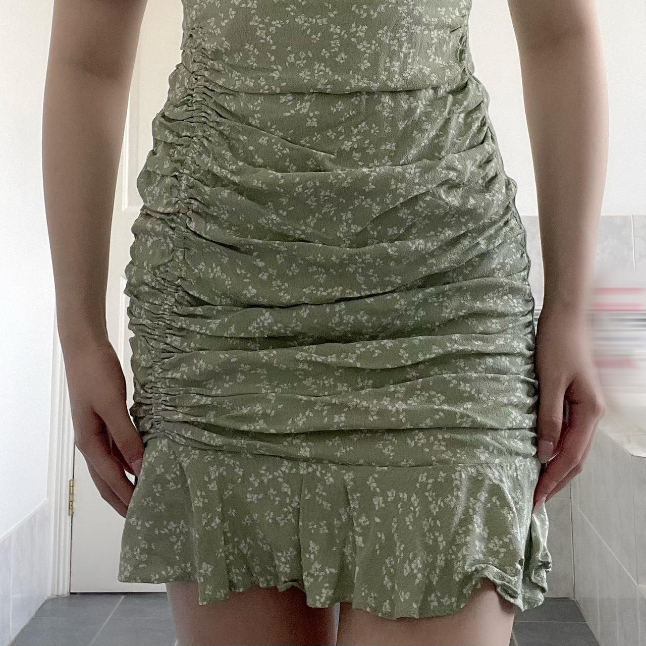 FRESH SOUL Sage Green Floral Dress 🤍 Dress... - Depop