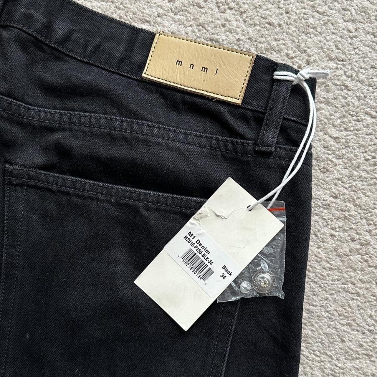 MNML LA M1 denim skinny jeans. Sz 34. Has zips at... - Depop