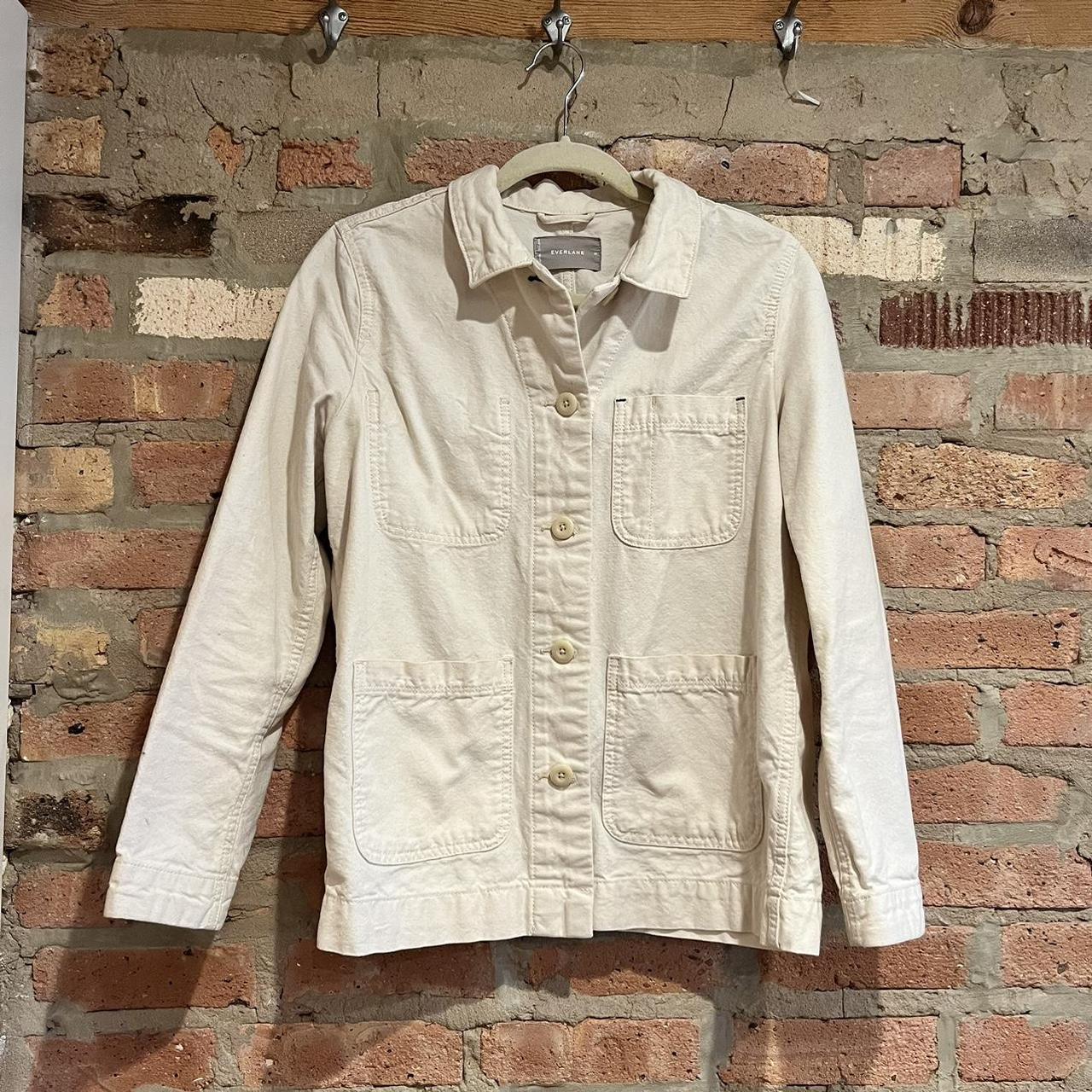 Everlane chore coat in cream. Button up... - Depop