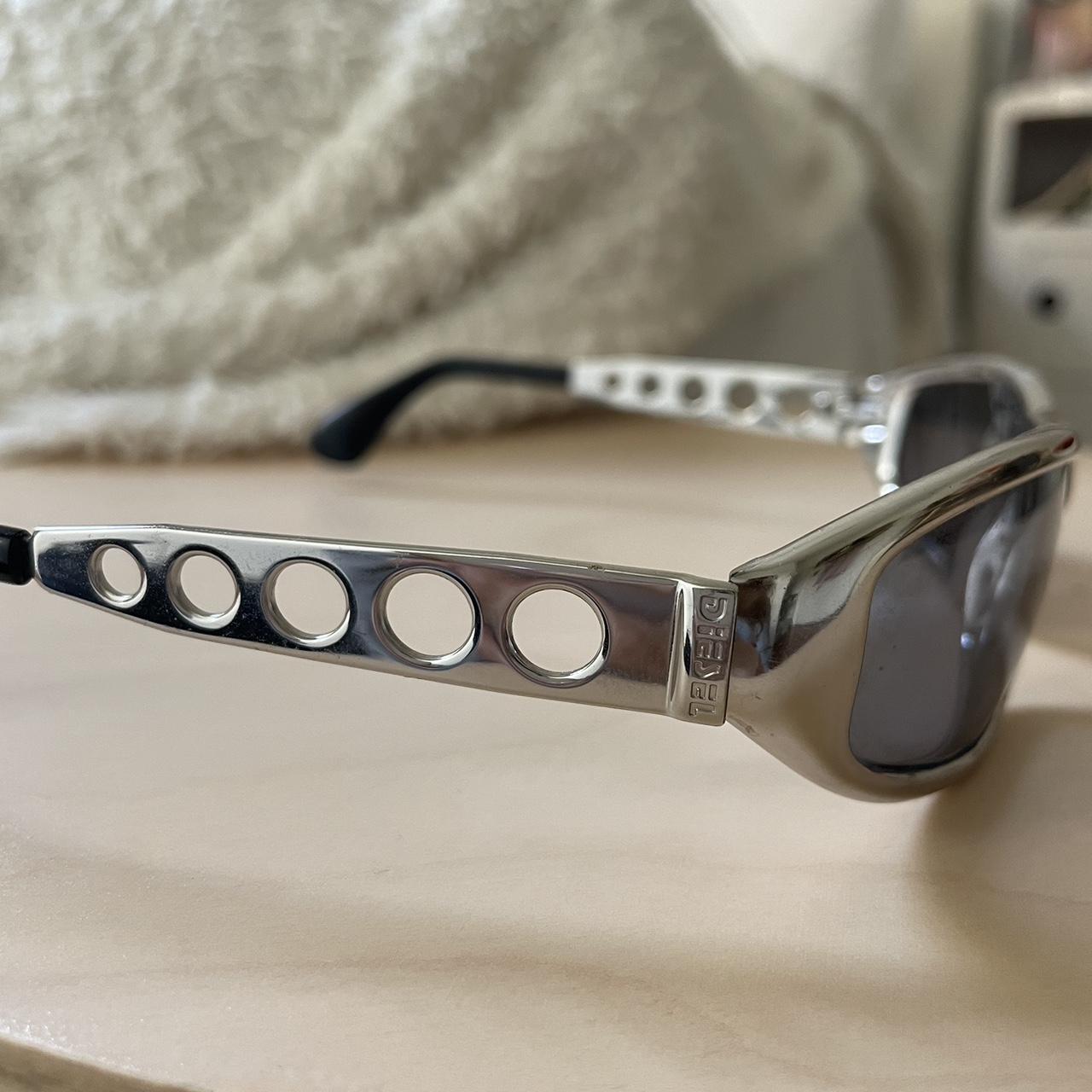Repop - Diesel sunglasses Vintage Silver Frame... - Depop
