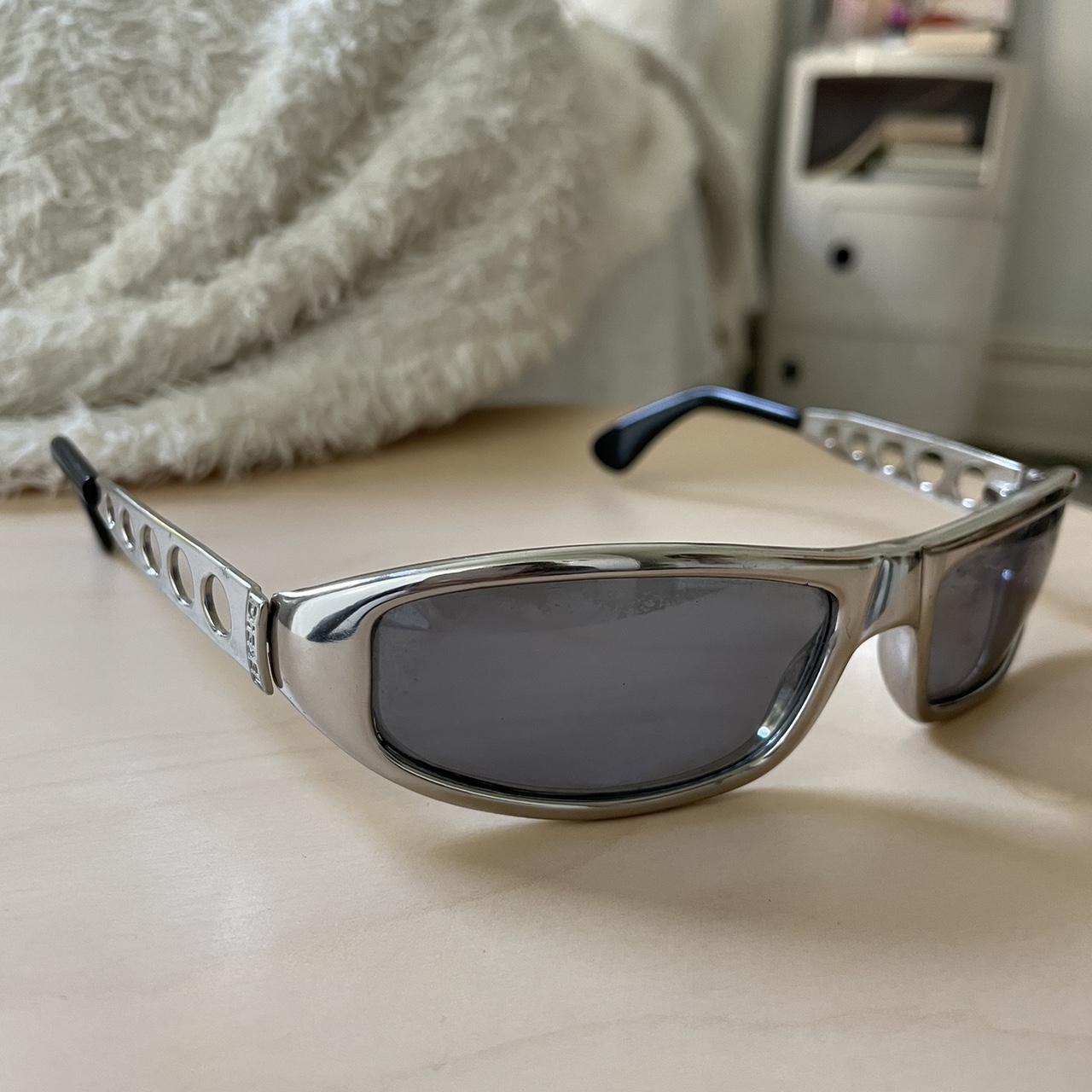 Repop - Diesel sunglasses Vintage Silver Frame... - Depop