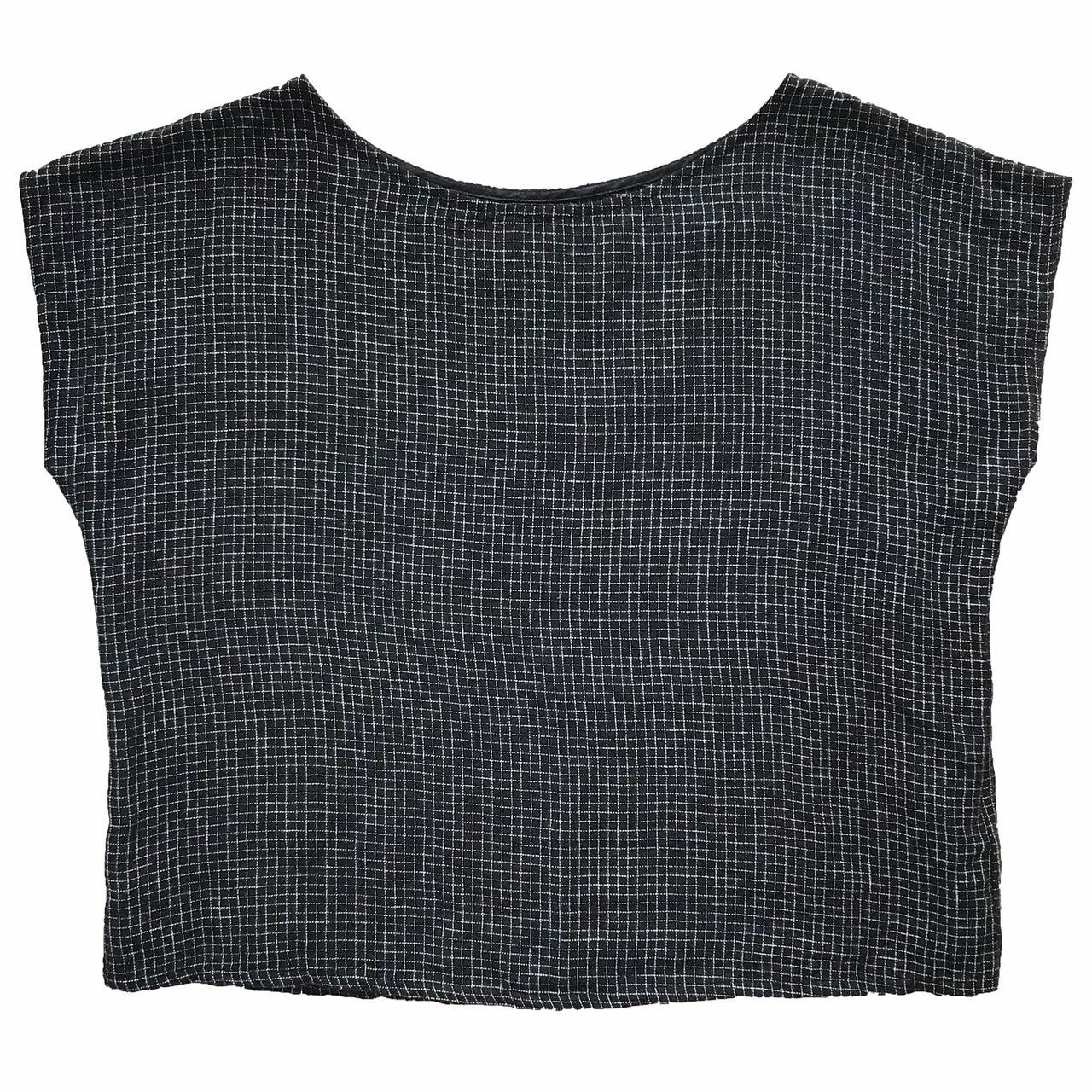 Shell Tee ☆ ☆ Kuwaii ☆ Black and white grid on... - Depop