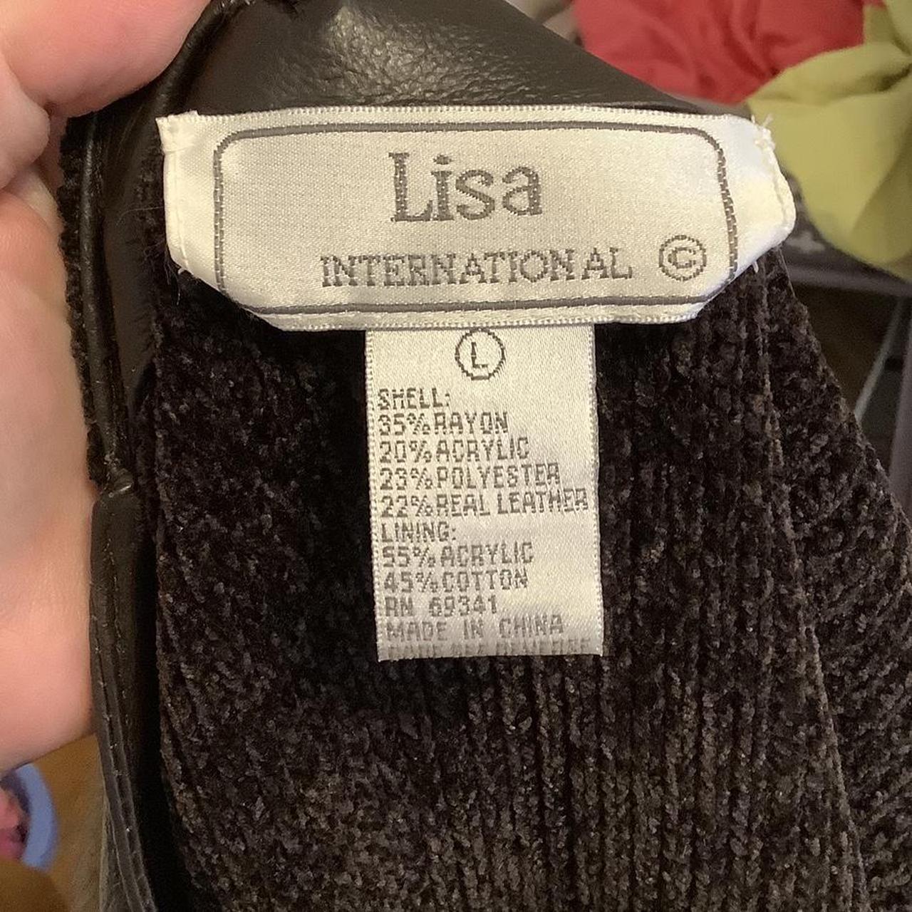 Vintage Lisa International Leather Jacket Other... - Depop