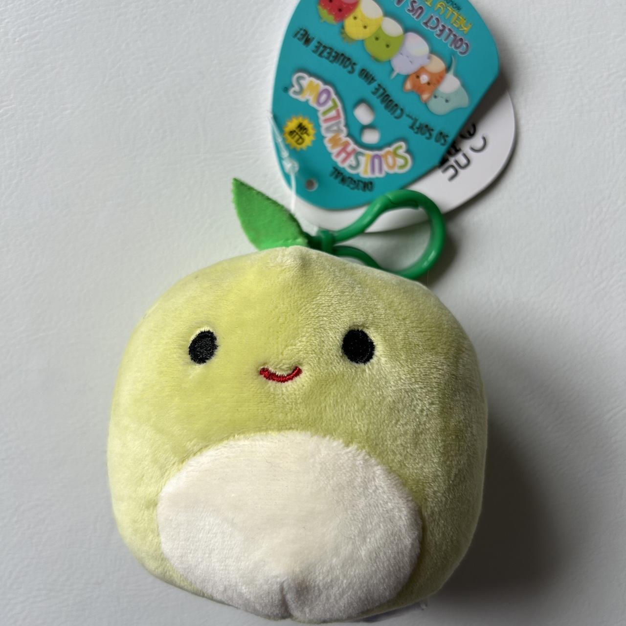 ashley apple squishmallow clip BNWT open to... - Depop